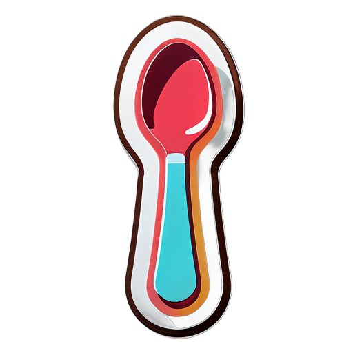 I made an AI sticker of spoon for kids