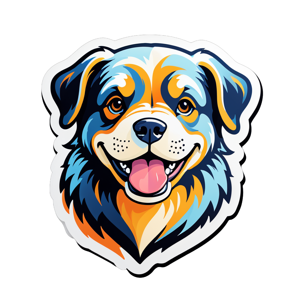 I made an AI sticker of dog