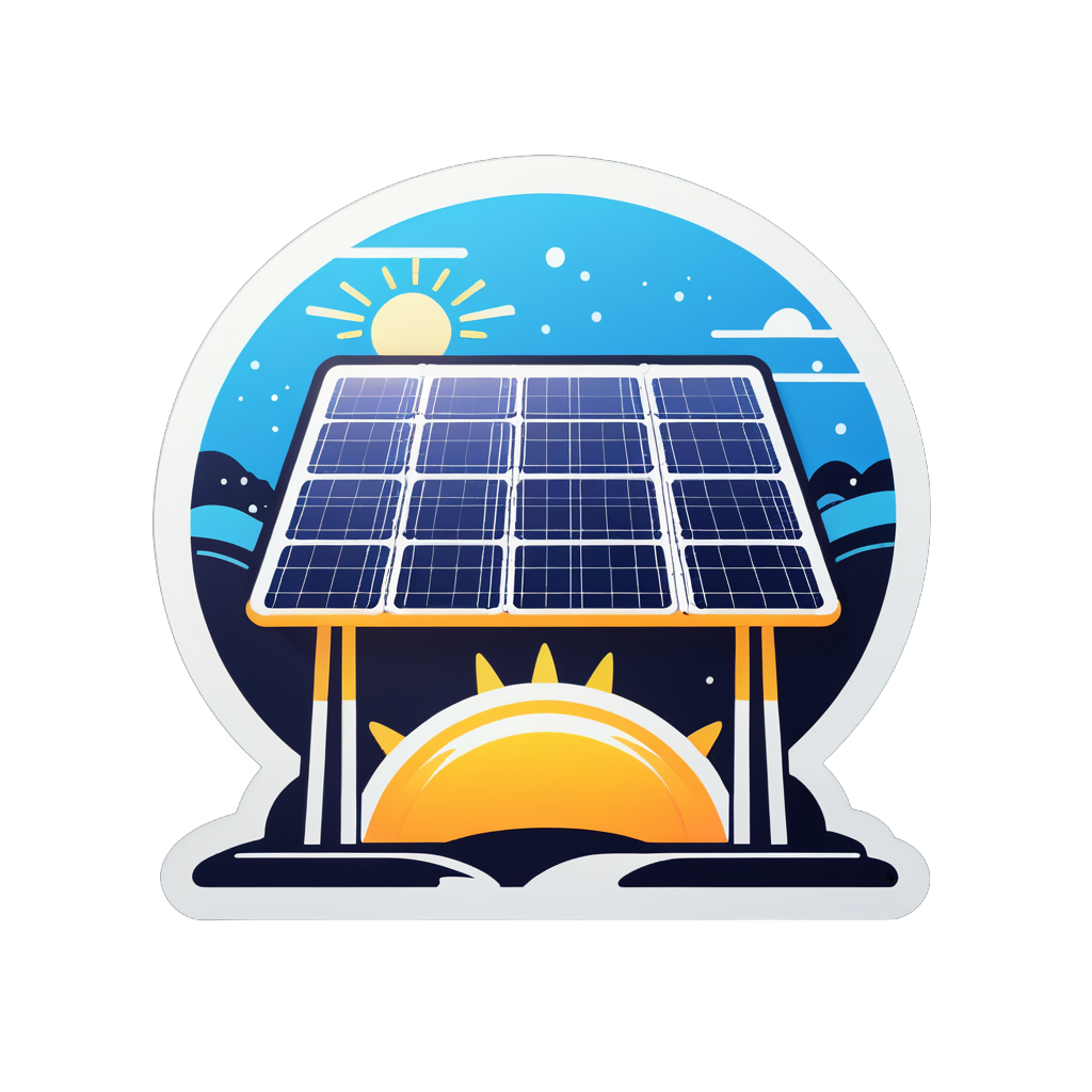 I made an AI sticker of photovoltaic power station