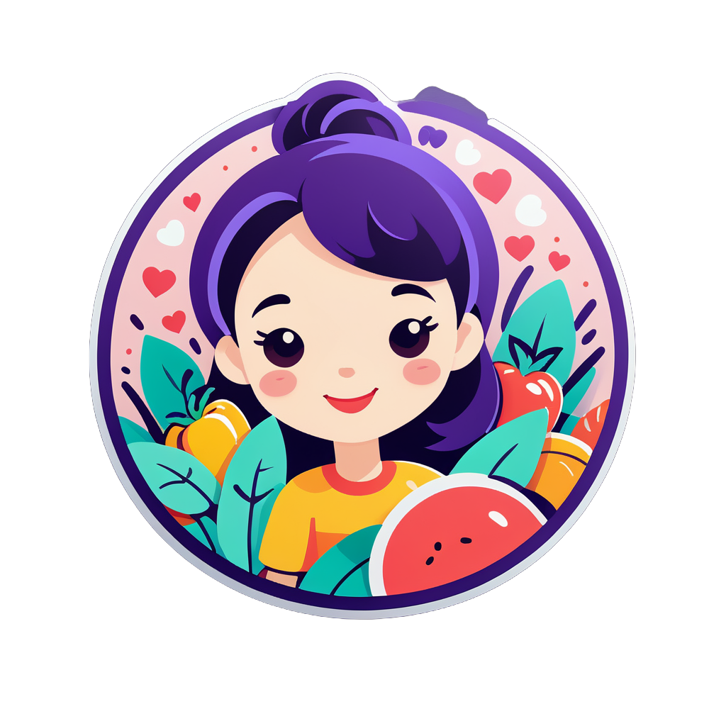 I made an AI sticker of Produce a caring sticker for Women’s Day