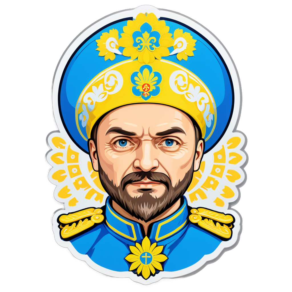 I made an AI sticker of Slava Ukraini
