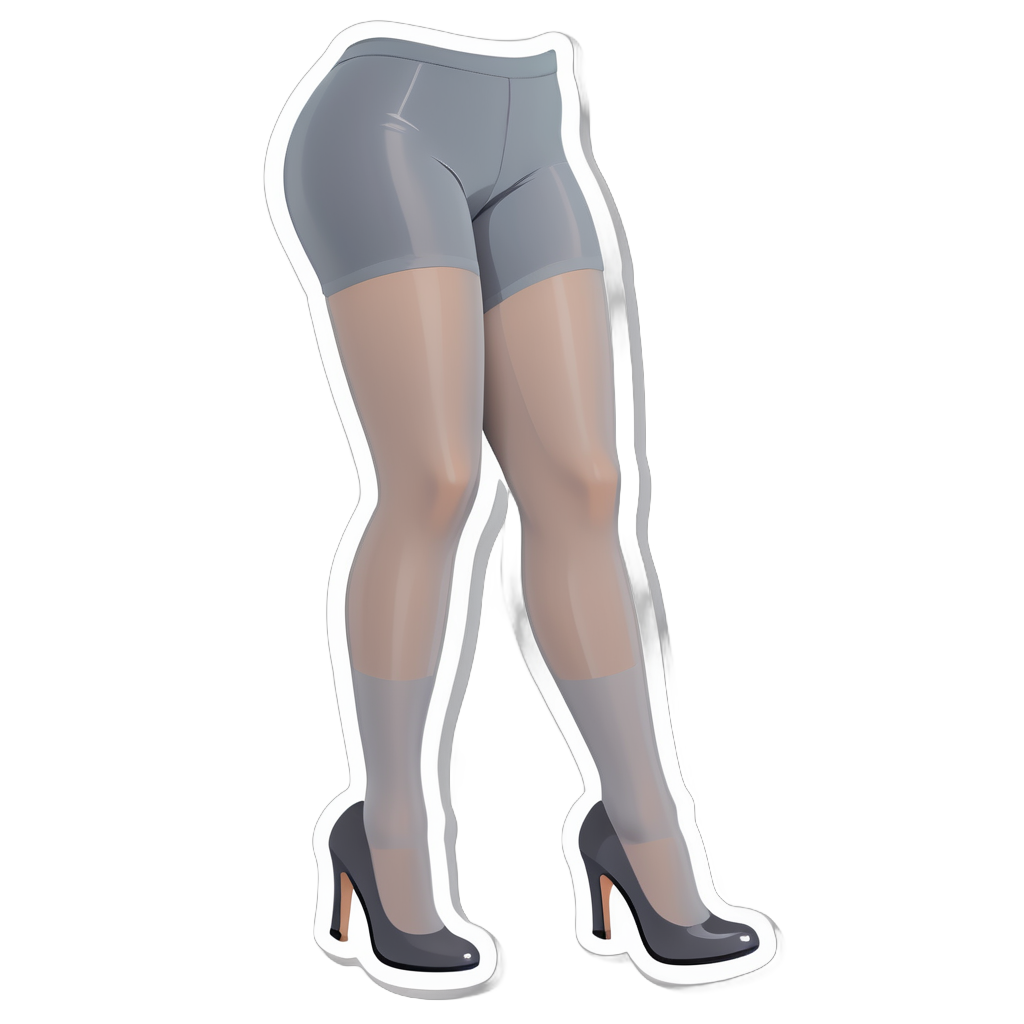 I Made An Ai Sticker Of Gray Pantyhose