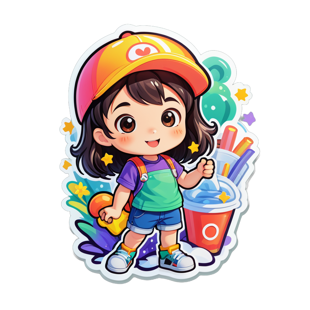 I made an AI sticker of 商店