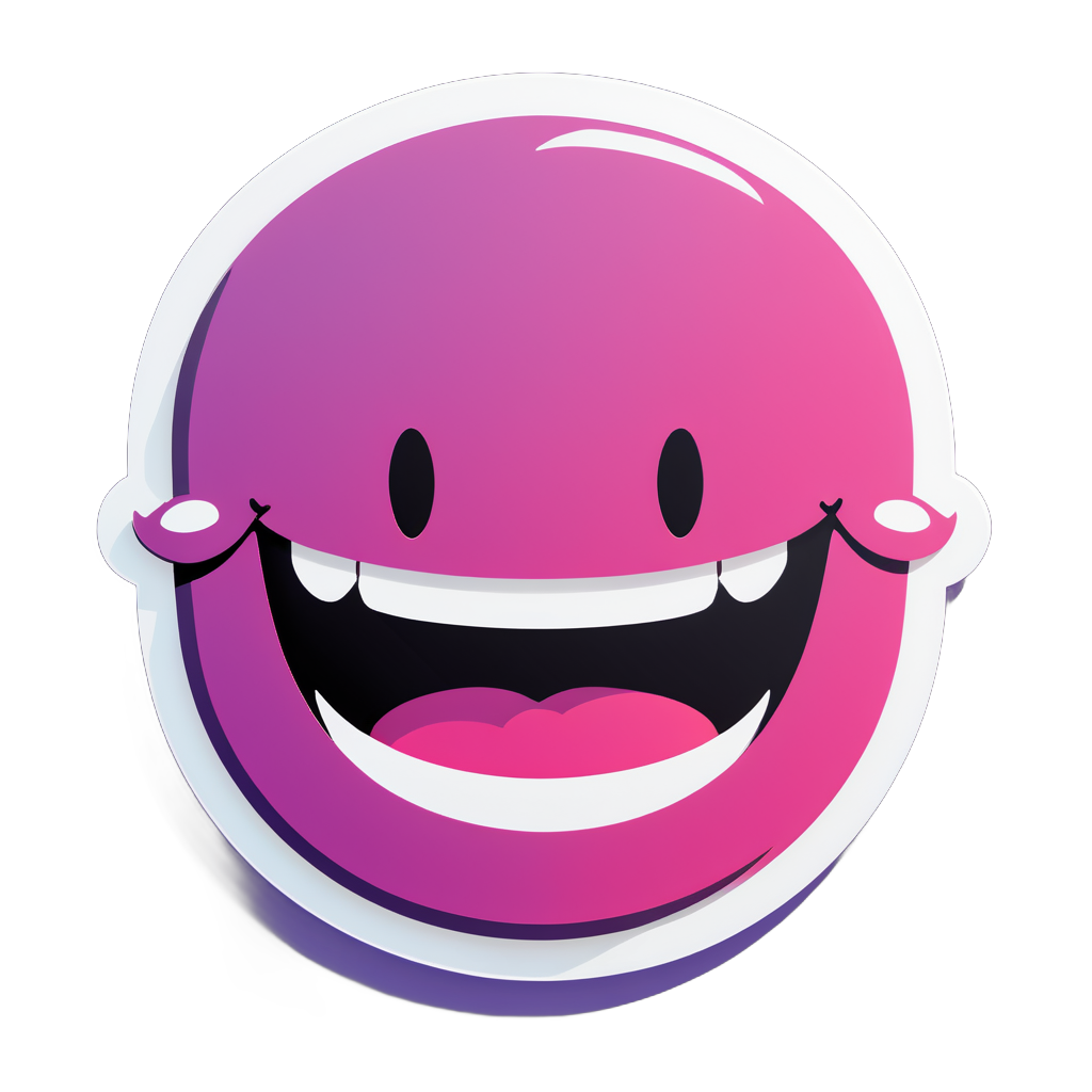 I made an AI sticker of fake smile