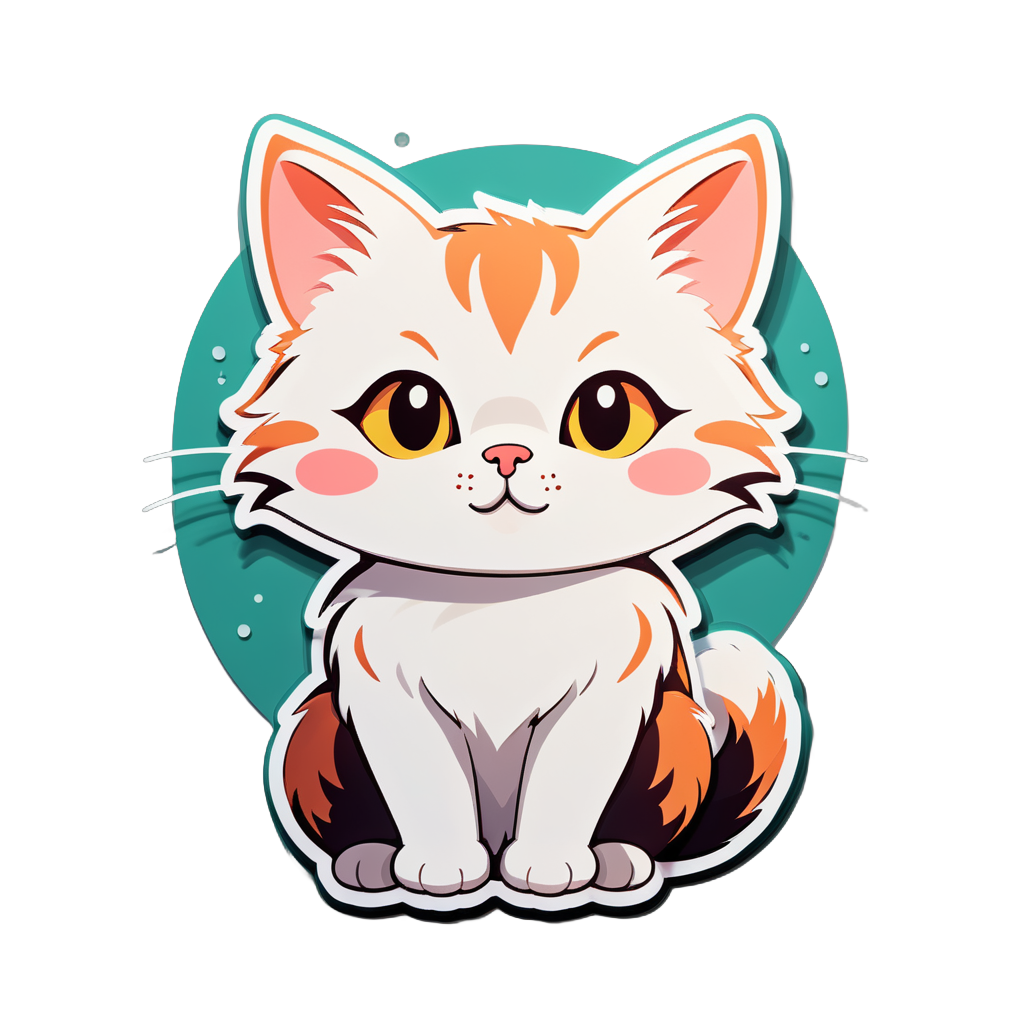 I made an AI sticker of A Lovely Cat