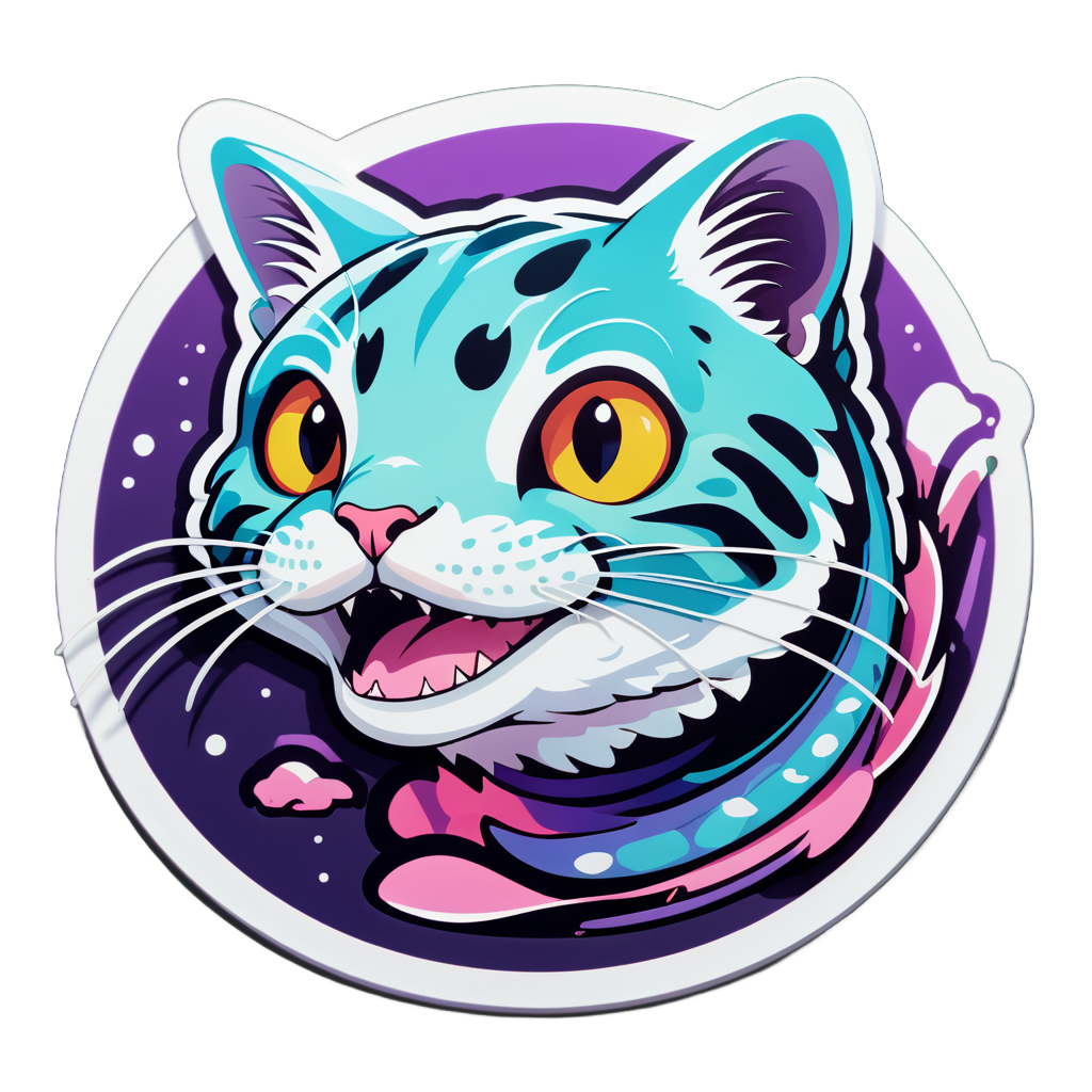 I made an AI sticker of Tilapia cat