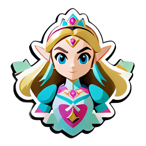 I made an AI sticker of Princess Zelda