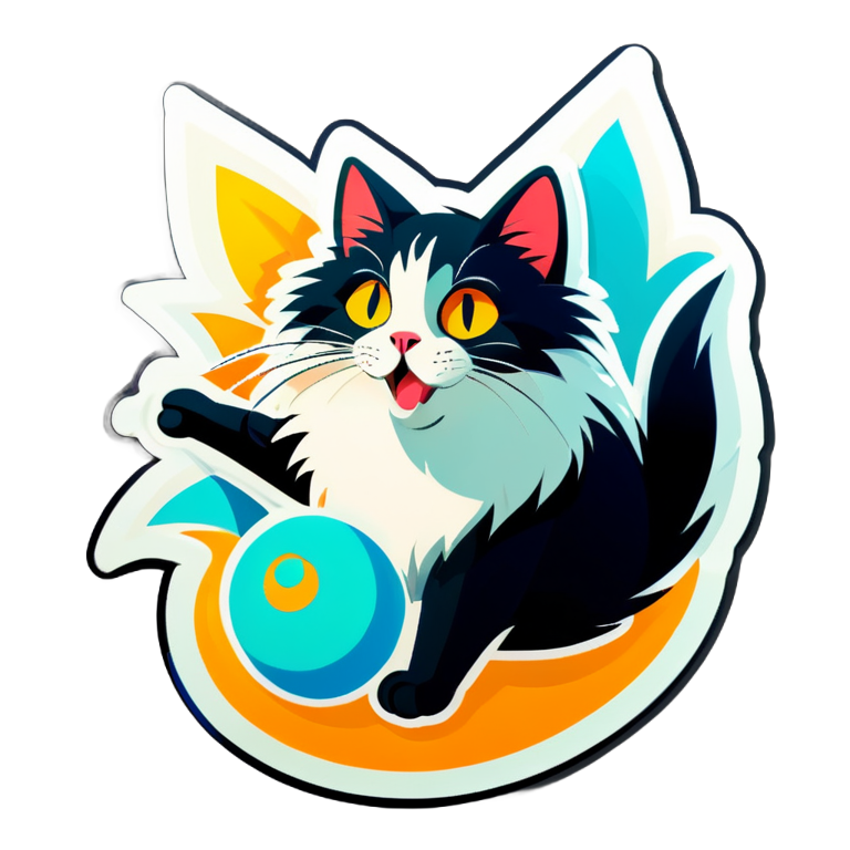 I made an AI sticker of cat