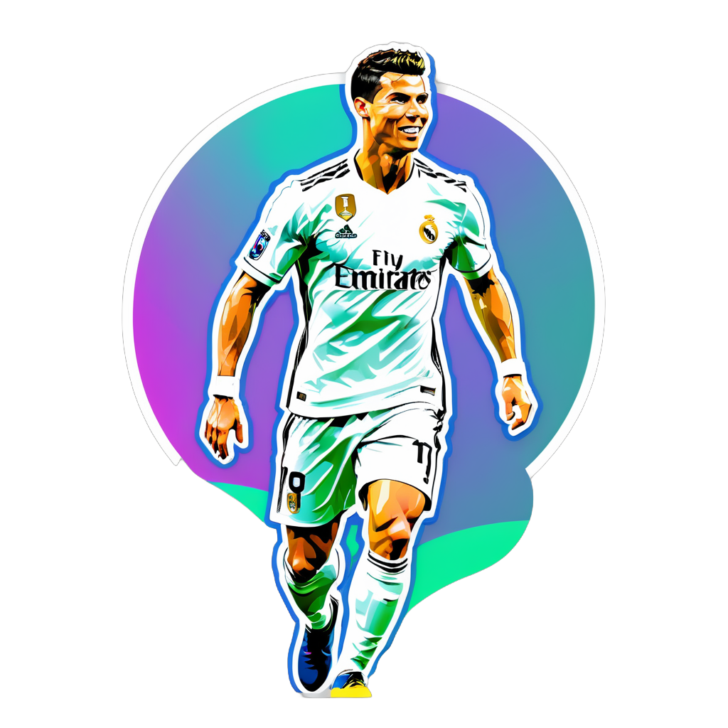 I made an AI sticker of Cristiano Ronaldo
