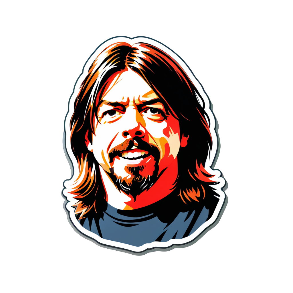 I made an AI sticker of dave grohl
