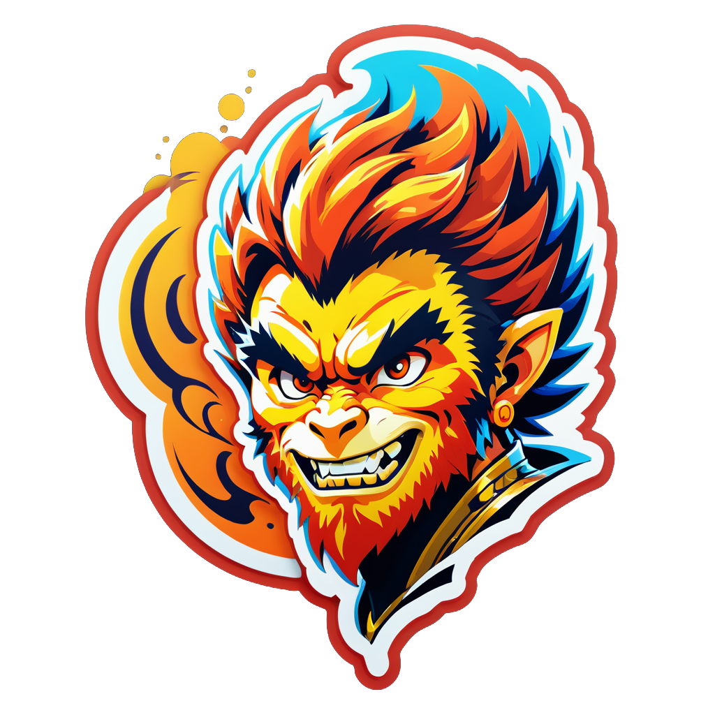 I made an AI sticker of wukong