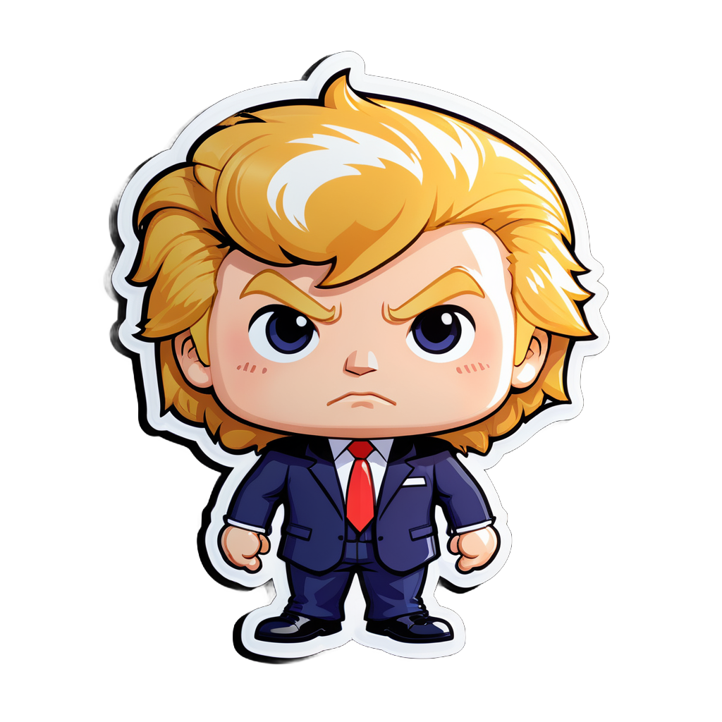 I made an AI sticker of chibi trump