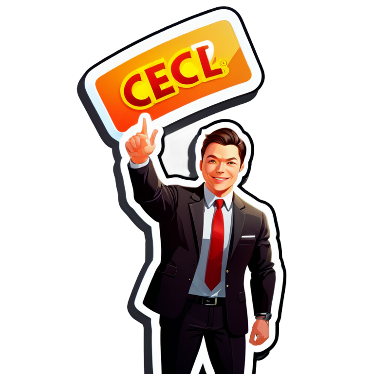 I made an AI sticker of a professional and successful CEO