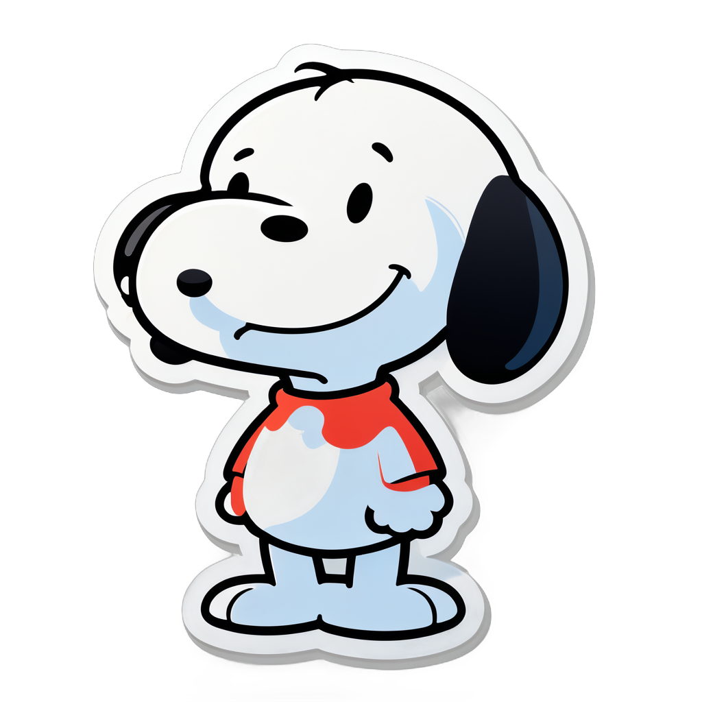 I made an AI sticker of Snoopy