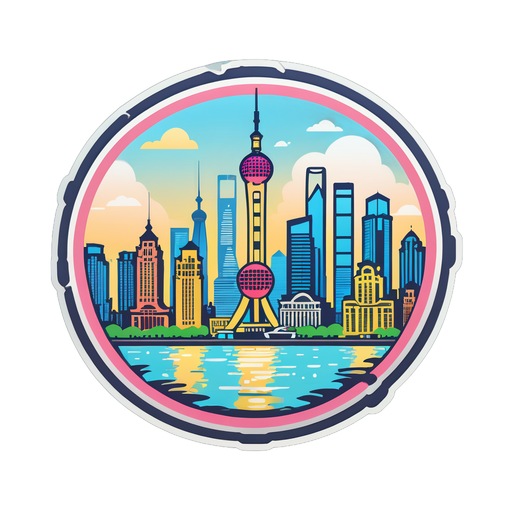 I made an AI sticker of Shanghai Bund