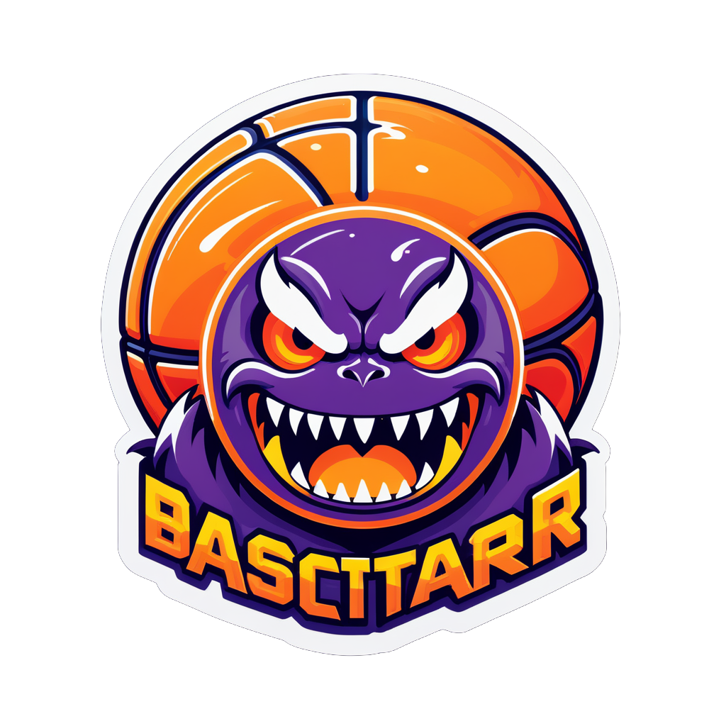 I made an AI sticker of Monster Basketball Park