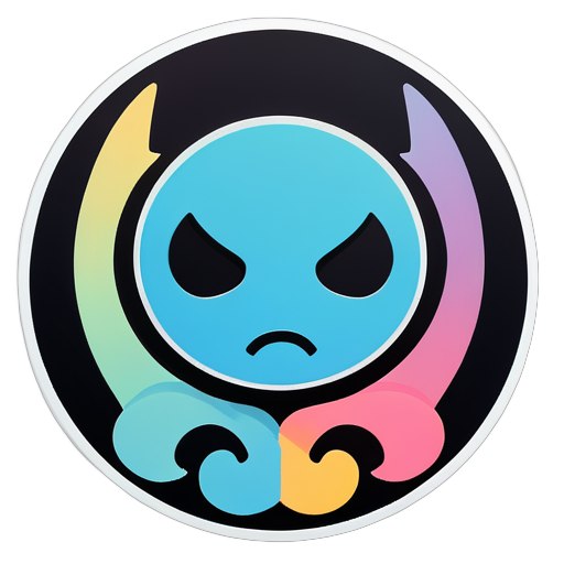 I made an AI sticker of A photography studio logo called Hello Fang