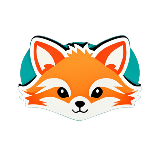 I made an AI sticker of tiny fox