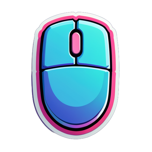 I made an AI sticker of computer mouse