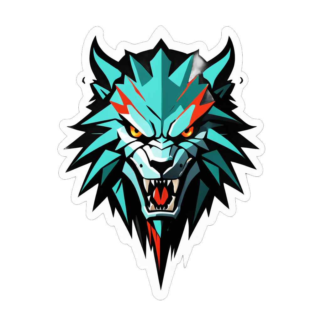 I made an AI sticker of The Witcher 3：Wild Hunt