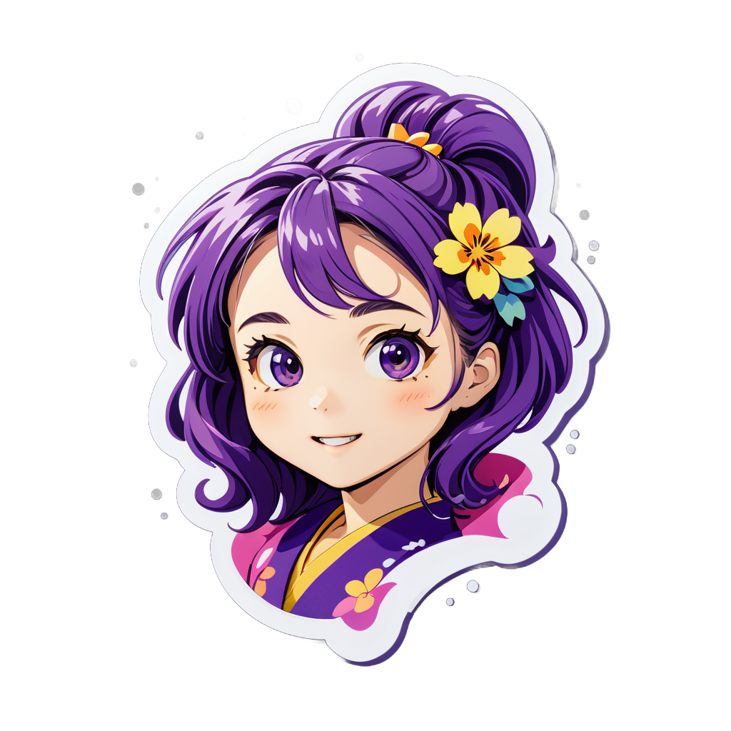 I made an AI sticker of hanaki