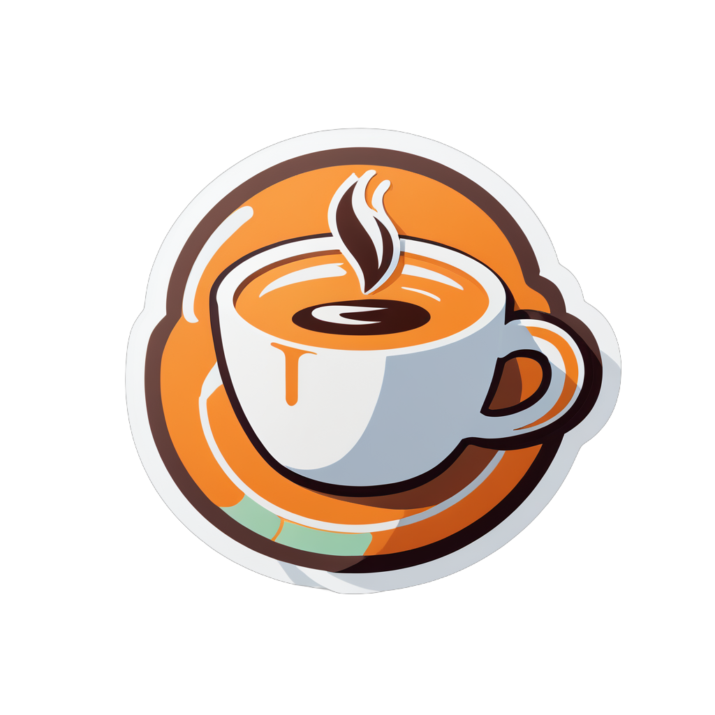 I made an AI sticker of coffee