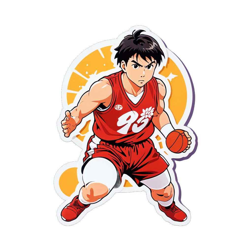 I made an AI sticker of Sakuragi Hanamichi