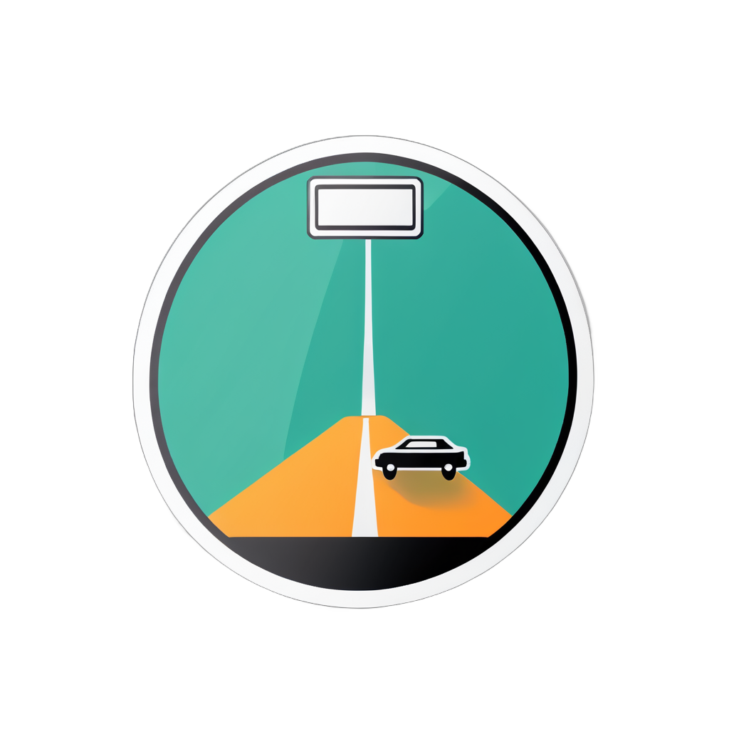 I made an AI sticker of road sign