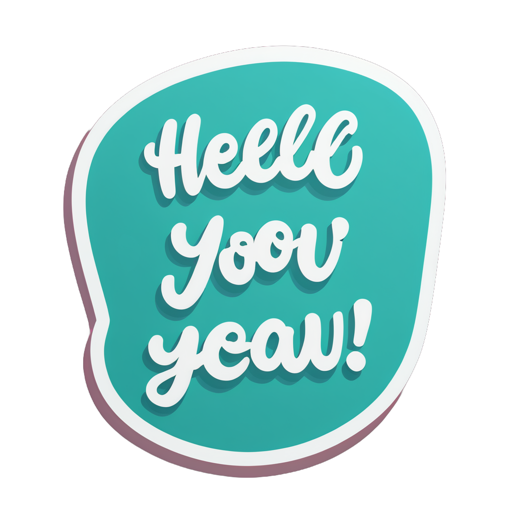I made an AI sticker of hello you