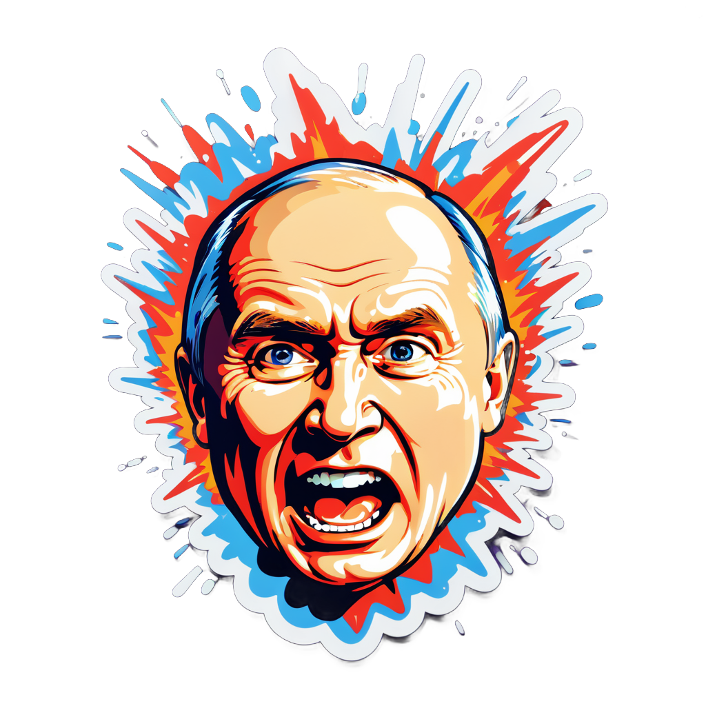 I made an AI sticker of Putin head explode