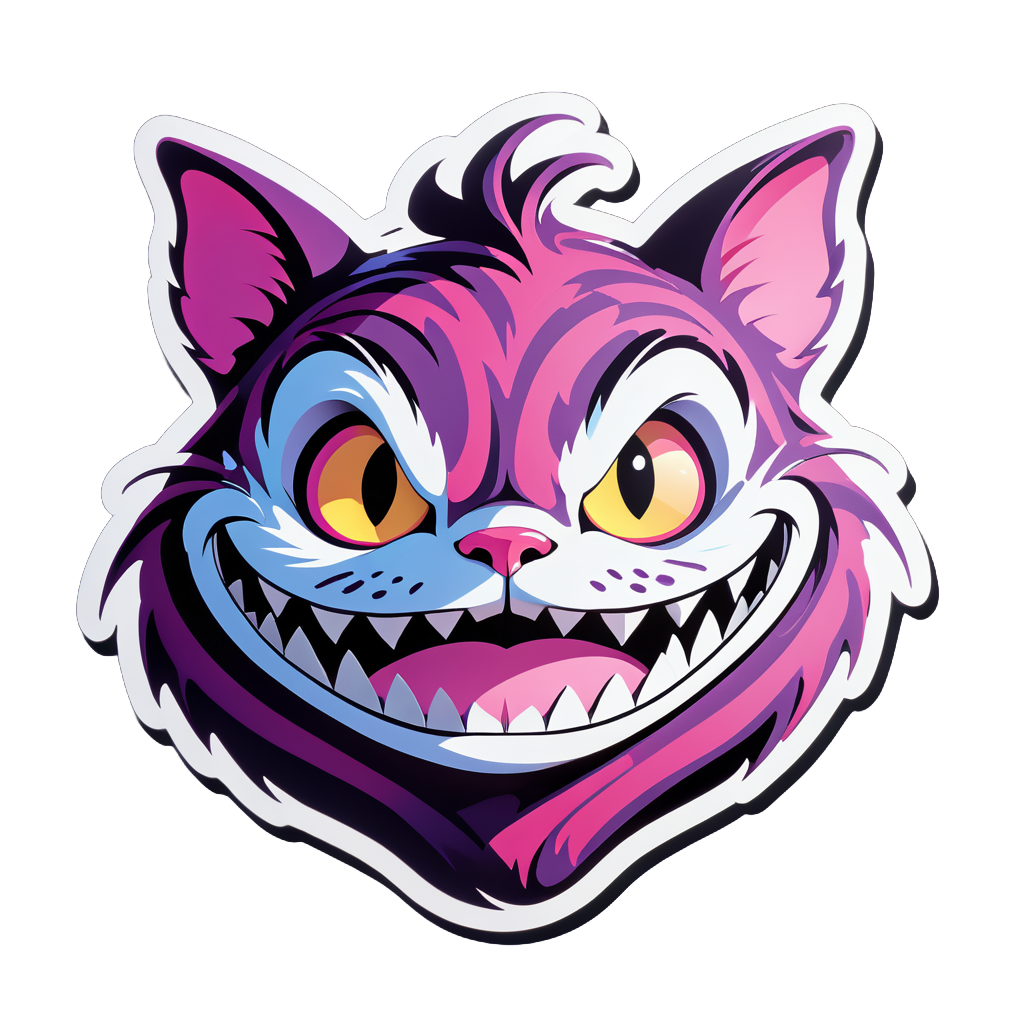 I made an AI sticker of Cheshire cat