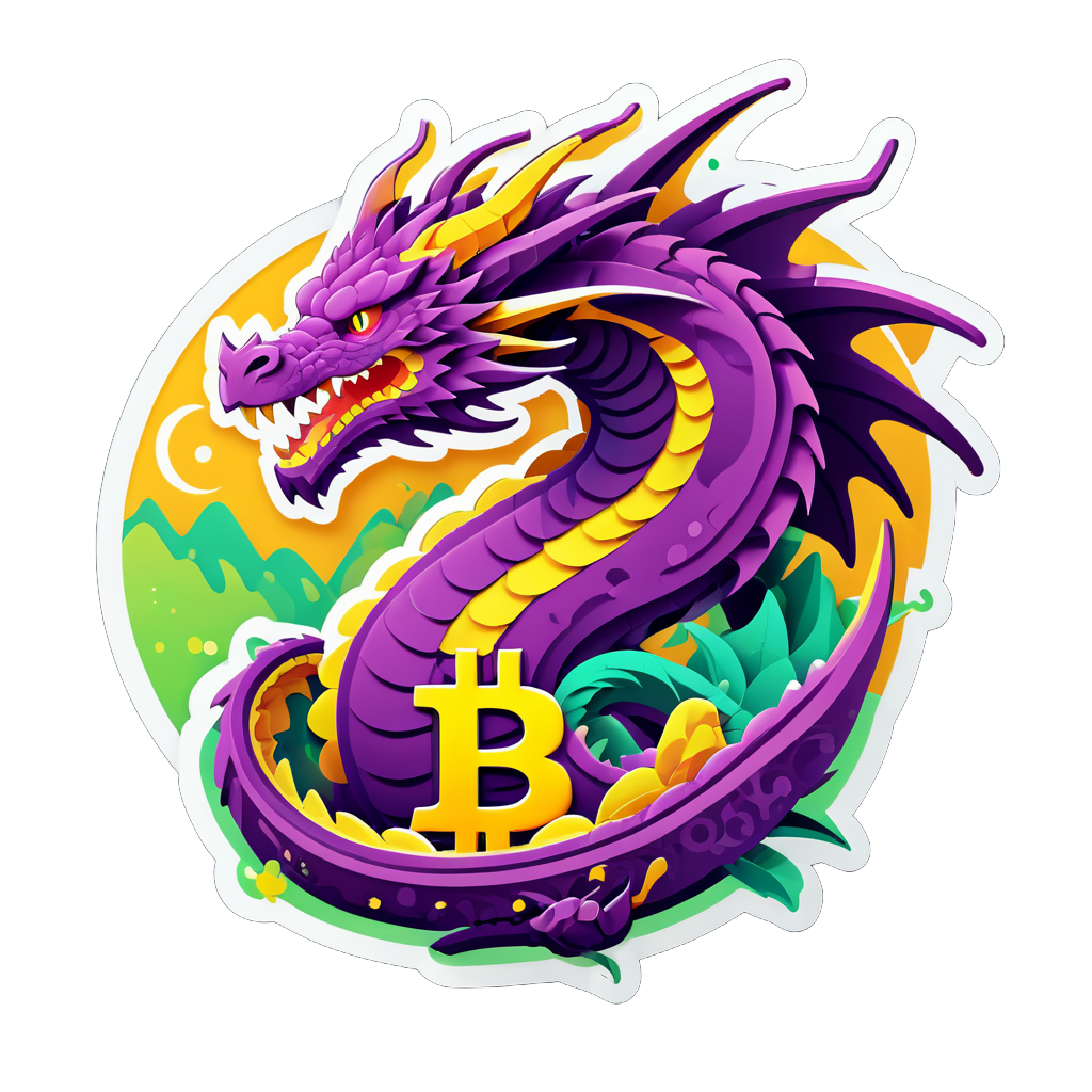 I made an AI sticker of bitcoin dragon
