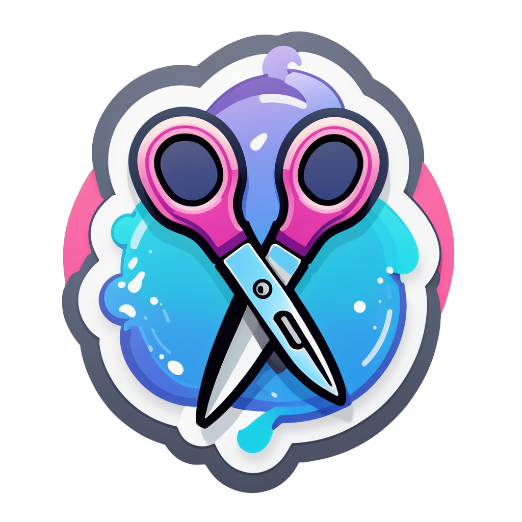 I made an AI sticker of scissors