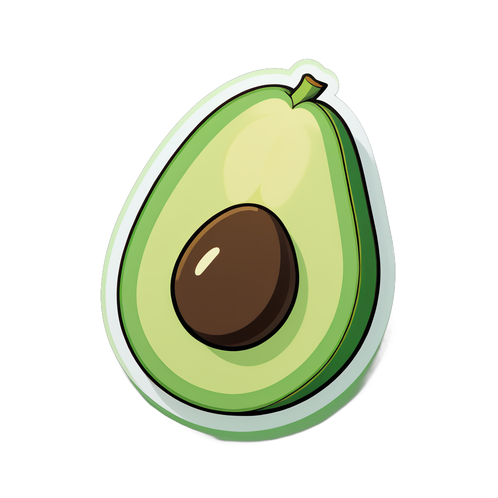 I made an AI sticker of avocado