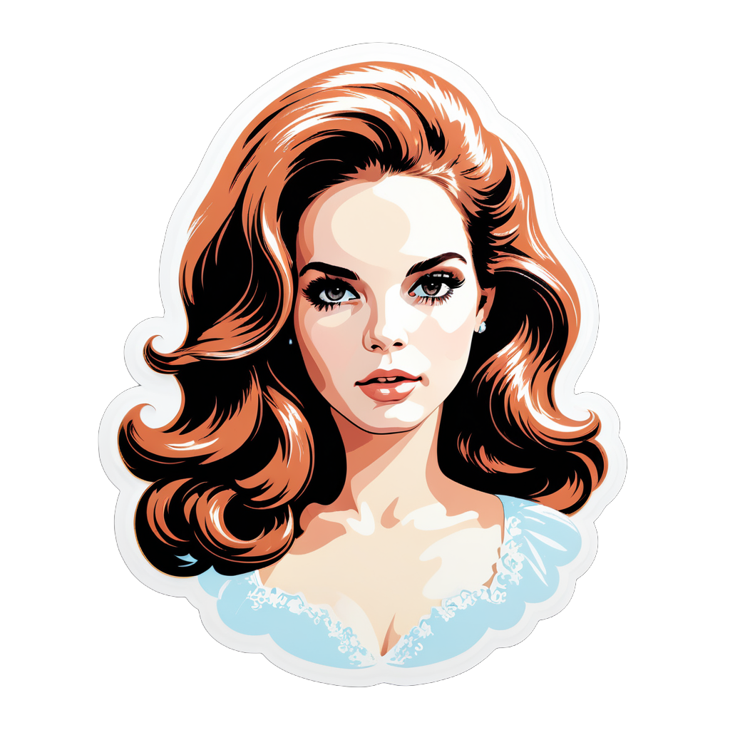 I made an AI sticker of lana del rey sticker