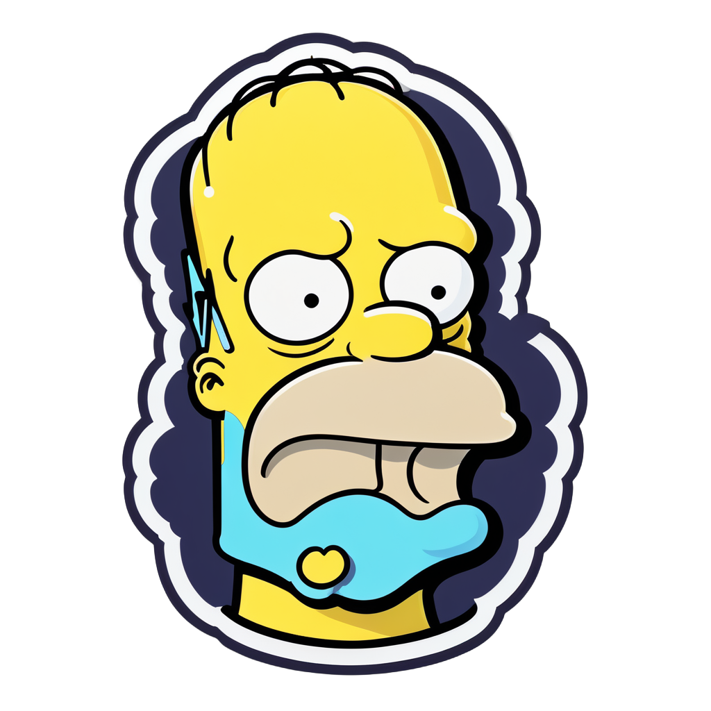 I made an AI sticker of homer