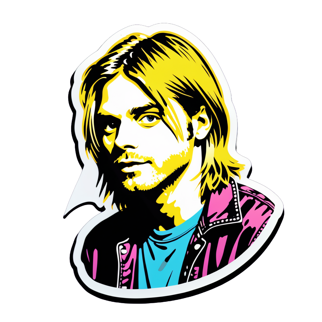 I made an AI sticker of Kurt Cobain