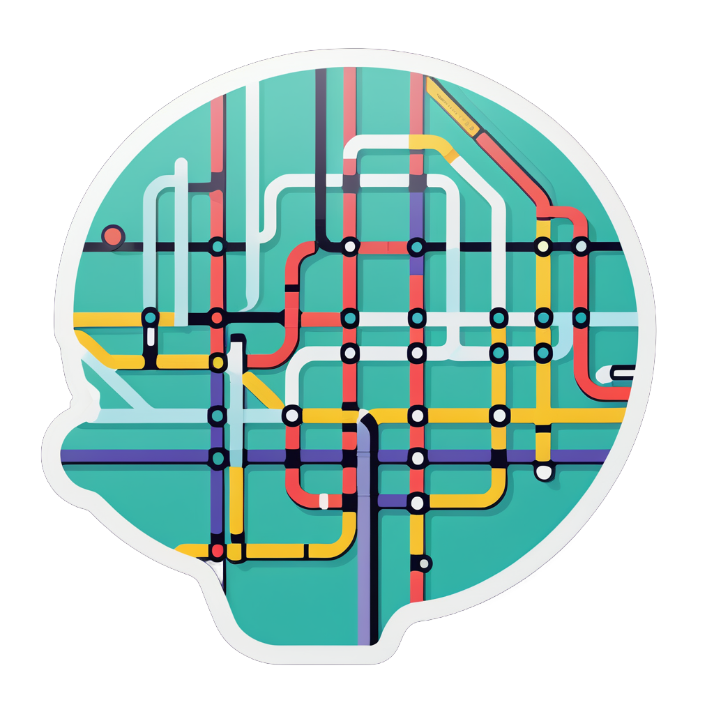 I made an AI sticker of tube map