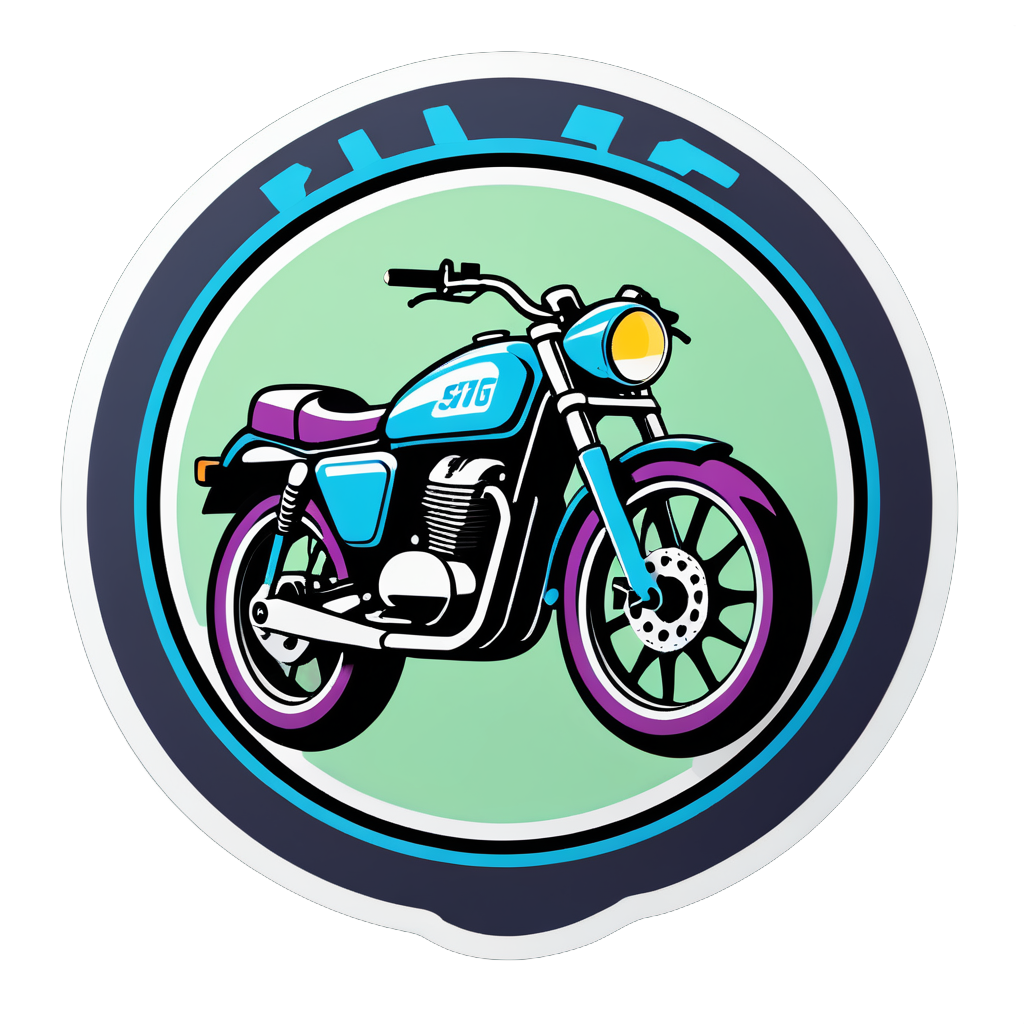 I made an AI sticker of bike brand