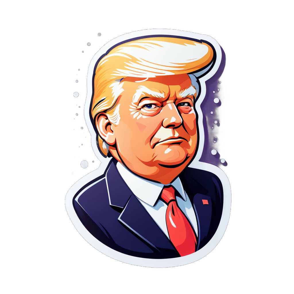 I made an AI sticker of Trump