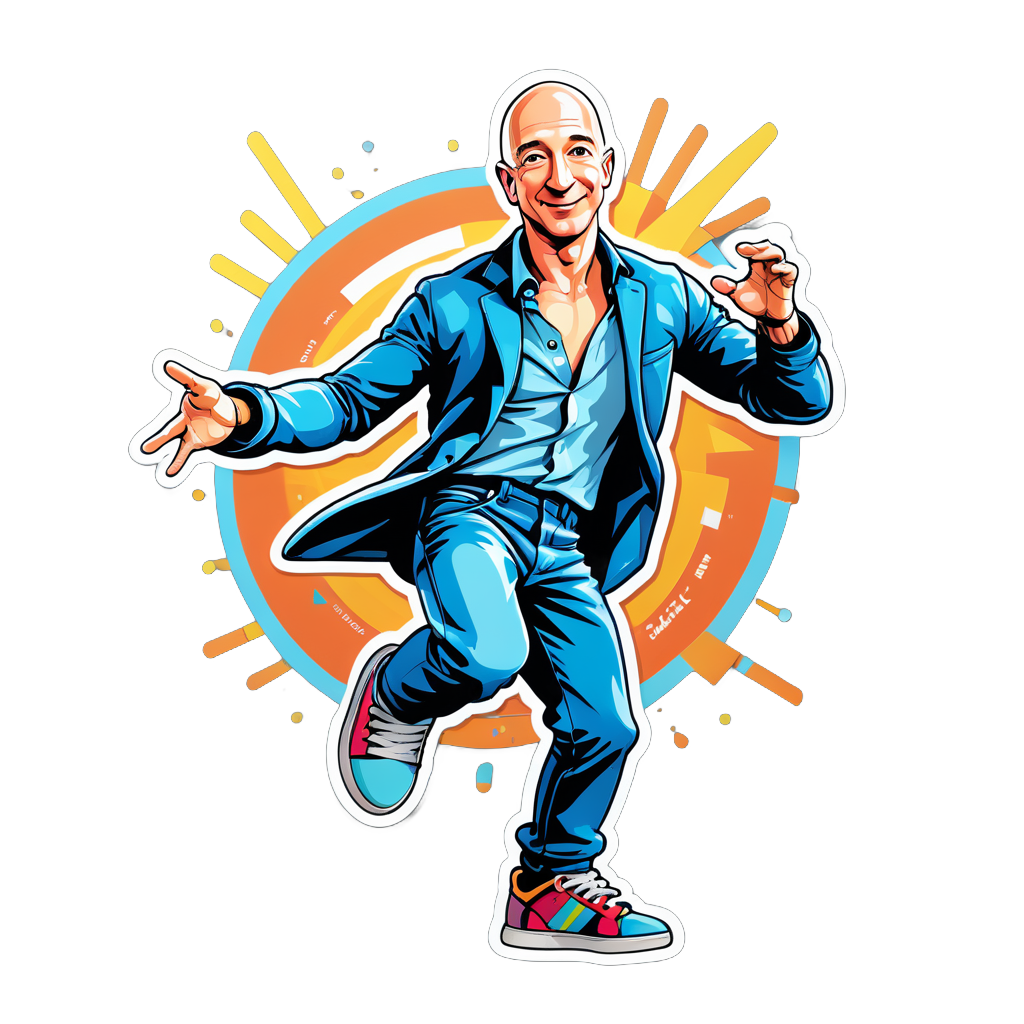 I made an AI sticker of jeff bezos windmill breakdance