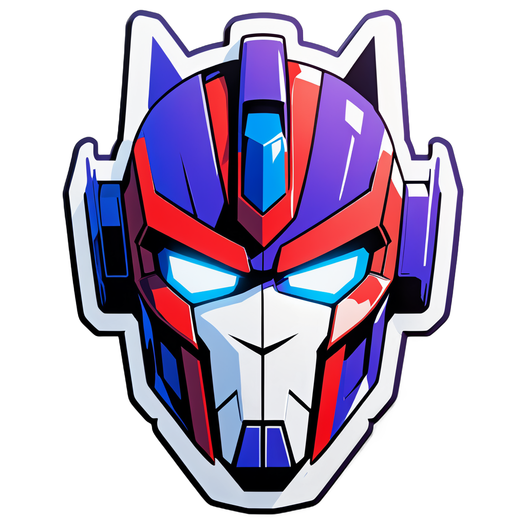 I made an AI sticker of optimus prime