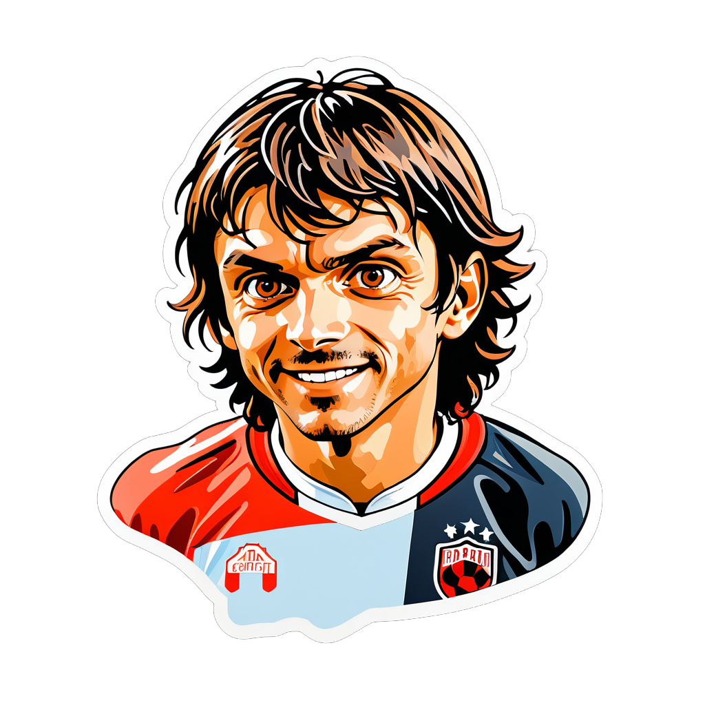 I made an AI sticker of a cute paolo Maldini