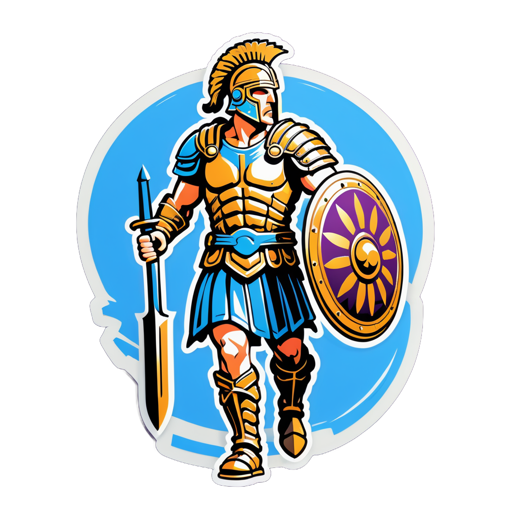 I made an AI sticker of Roman Gladiator